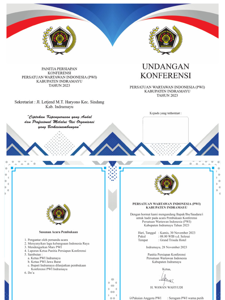 Undangan Pwi | PDF