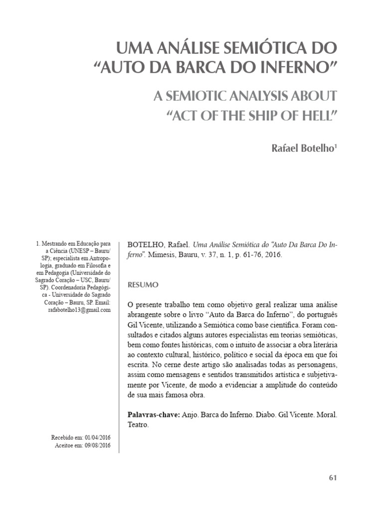 Mimesis v37 n1 2016 Art 04 | PDF | William Shakespeare | Semiótica