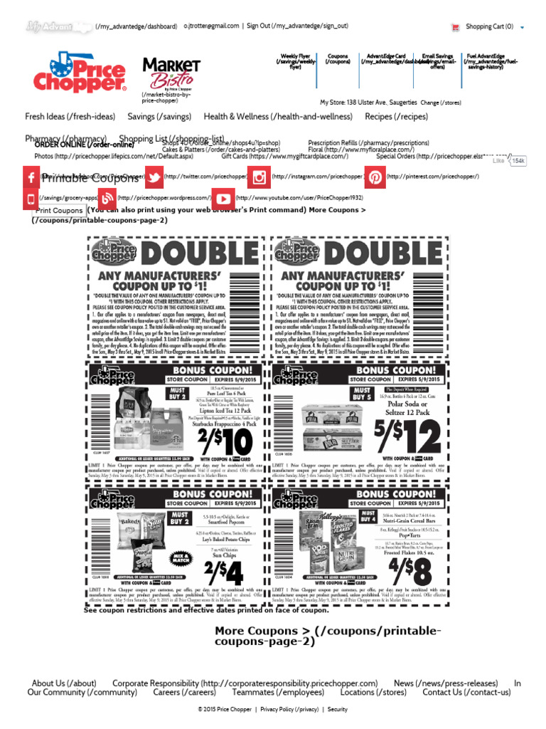 Printable Coupons Page 1 | PDF