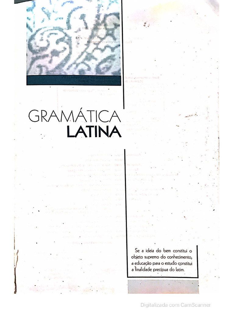 Gramática Latina Lições de 1 A 4 | PDF