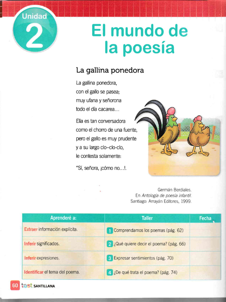 Poemas - 2° Básico | PDF