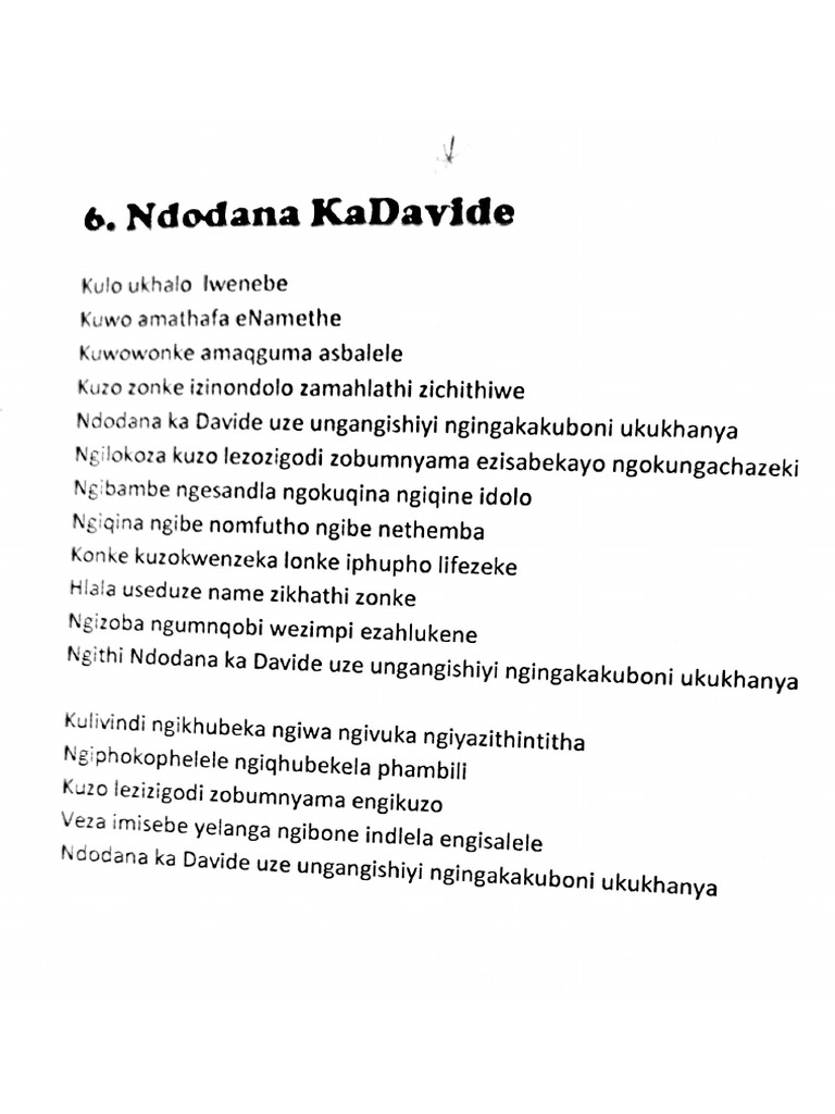 Edzu 215 Izinkondlo | PDF