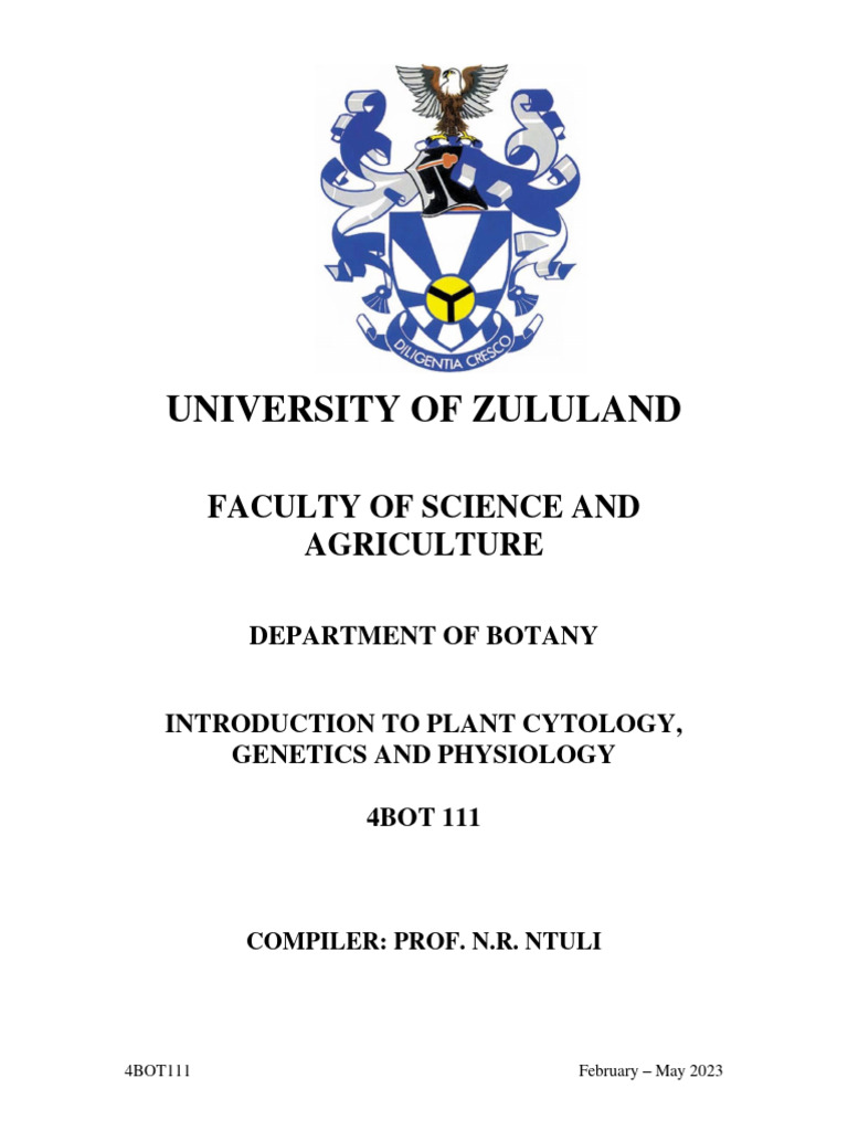 4BOT111 NOTES_2023 | PDF | Meiosis | Cell Membrane