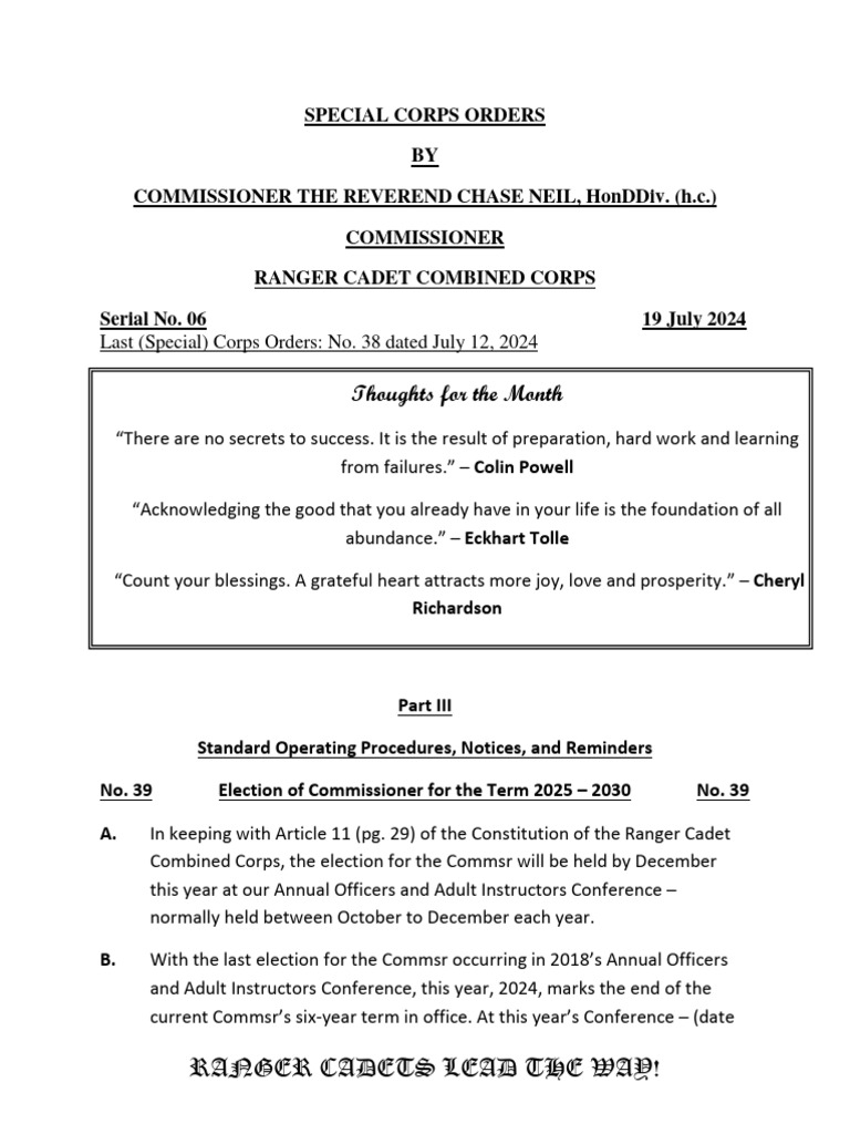 06 SPECIAL CORPS ORDERS July 18, 2024 | PDF | Loans | Insurance