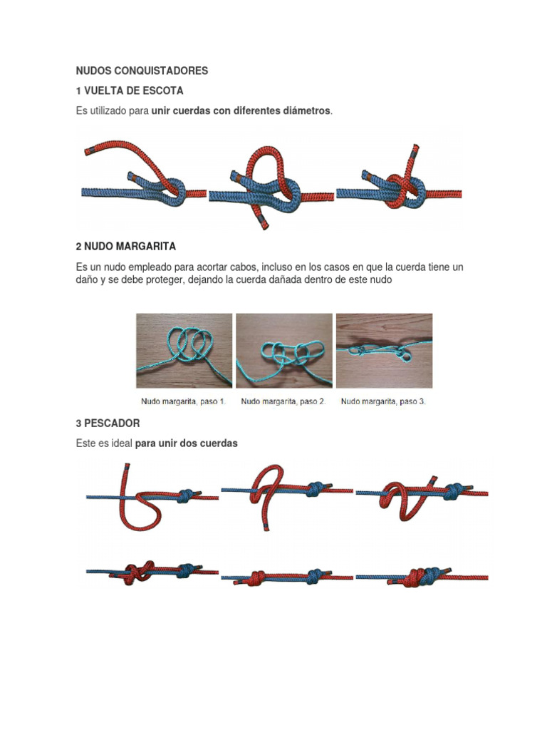 Nudos Conquistadores | PDF | Nudo | Cuerda