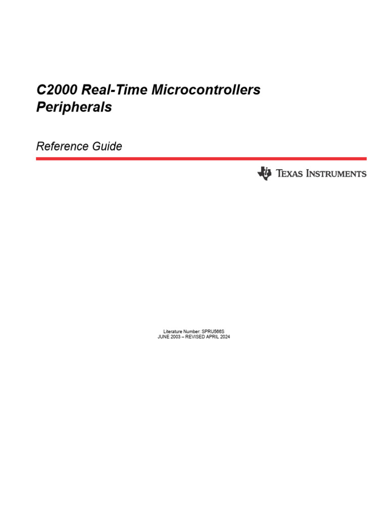 Spru 566 S | PDF | Microcontroller | Analog To Digital Converter