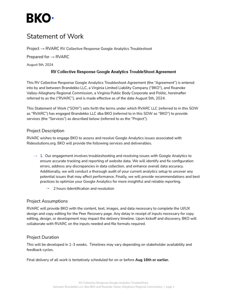 RV Collective Response Google Analytics TroubleShoot Agreement | PDF | Business