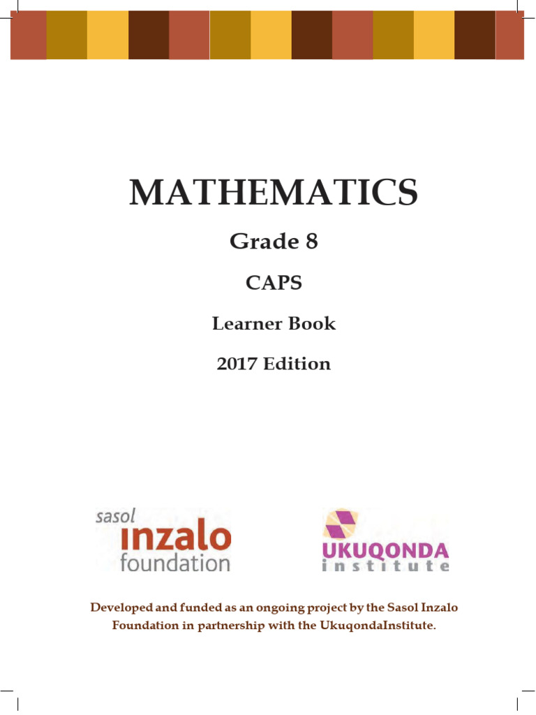 Grade 8 Mathematics - Learner Book | PDF | Multiplication | Approximation