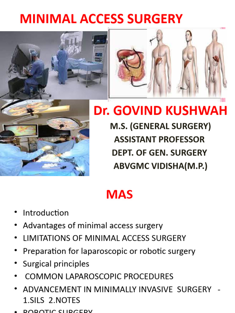 Minimally Invasive Surgery | PDF | Surgery | Clinical Medicine