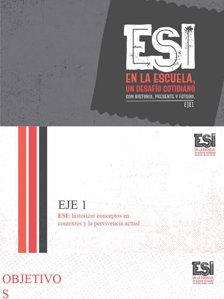 ESI - PPT EJE 1 | PDF | Educación sexual | La sexualidad humana