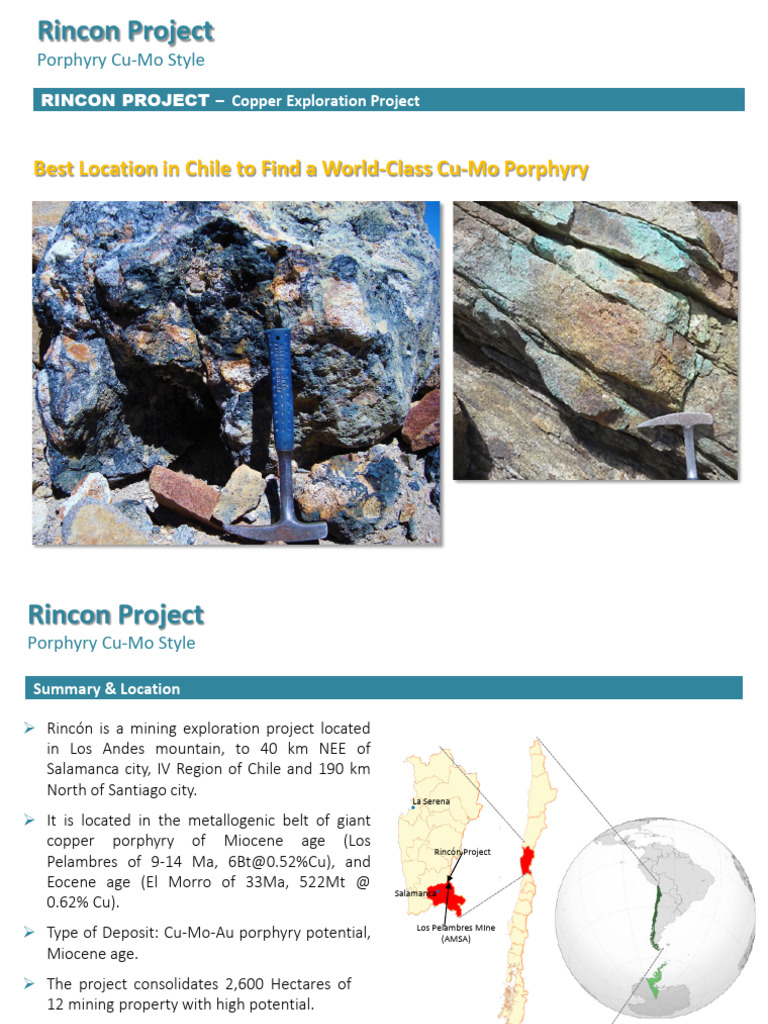 Teaser - Rincon Project - 2024 | PDF | Copper | Geology