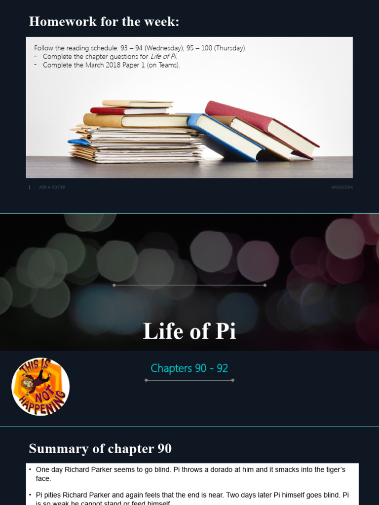 Life of Pi Chapter 90-92 Summary | PDF | Faith | God