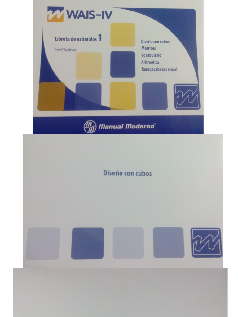 Estimulos Libreta 1 WAIS 4 | PDF