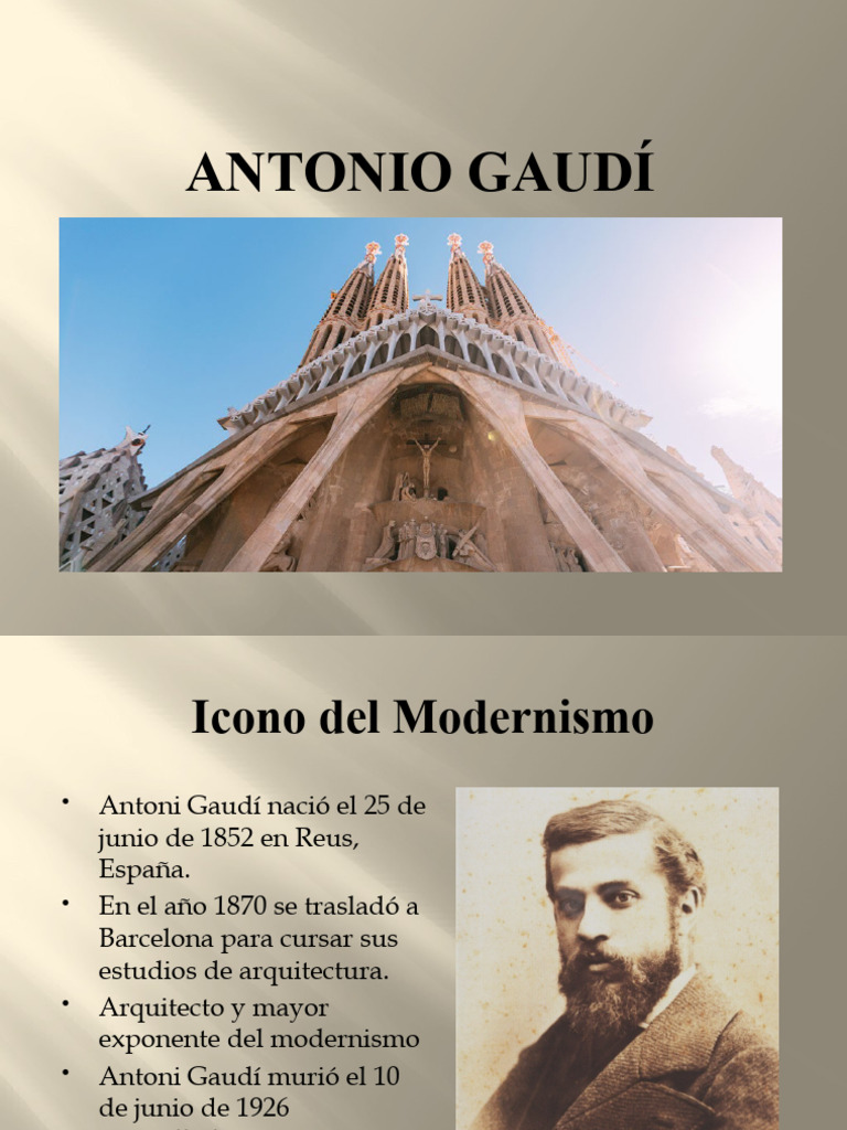 Antoni Gaudí: Icono del Modernismo | PDF