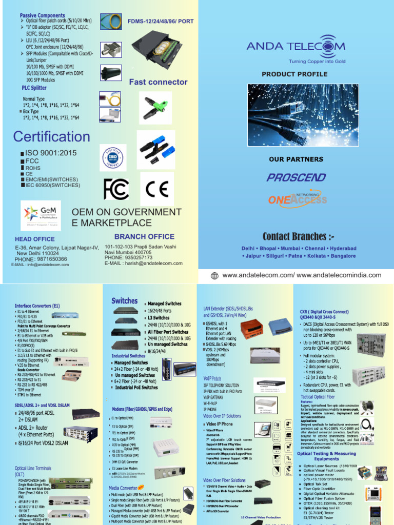 Anda Telecom Pamphlet | PDF