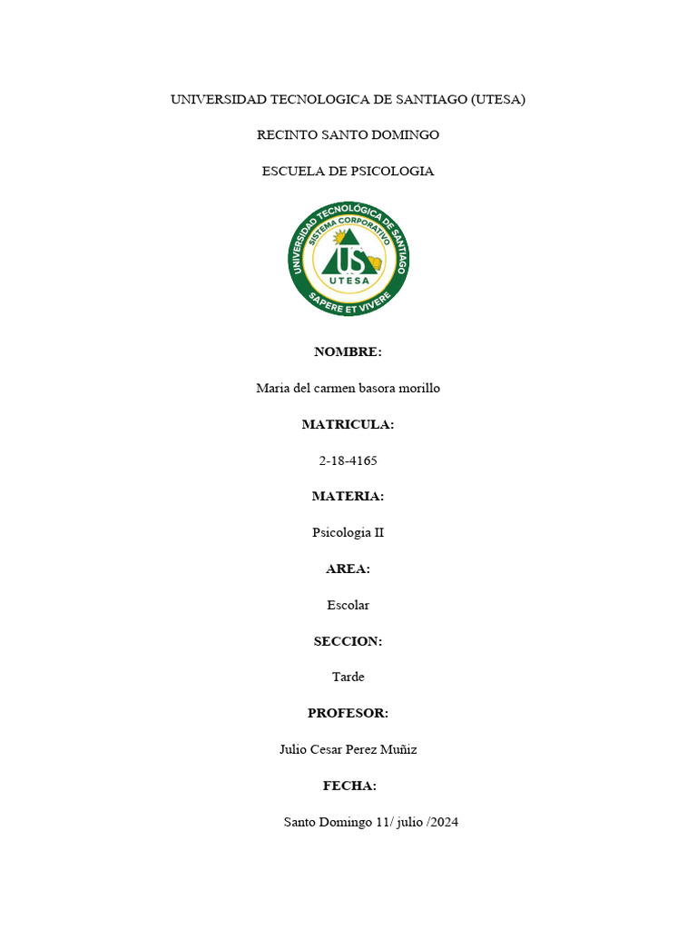 Informe Practica II | PDF | Maestros | Escuelas