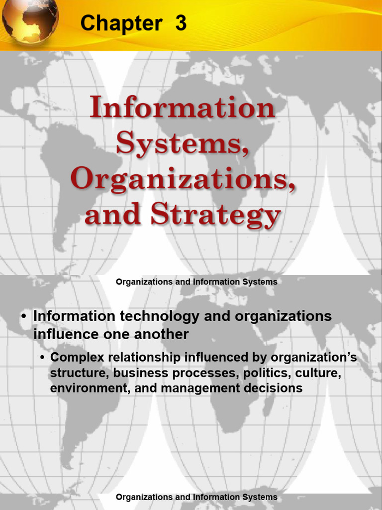 Mis ch03 | PDF | System | Competitive Advantage