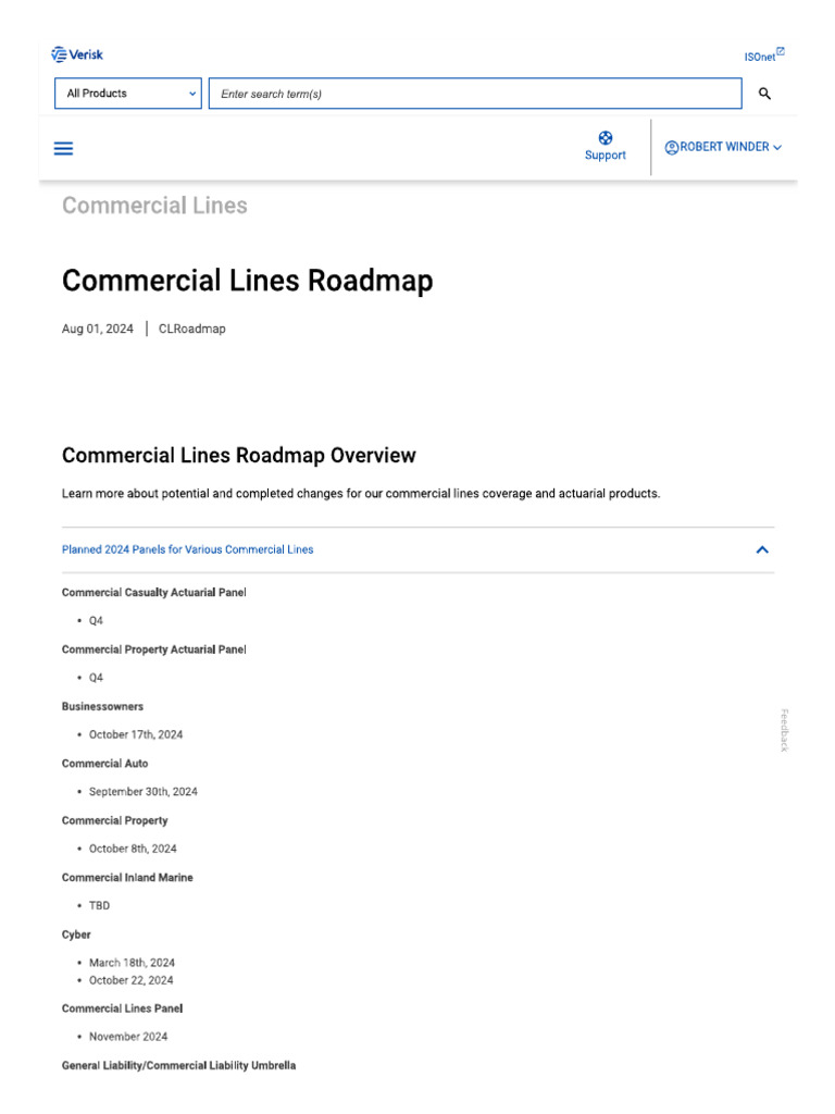 ISO Commercial Lines Roadmap | PDF