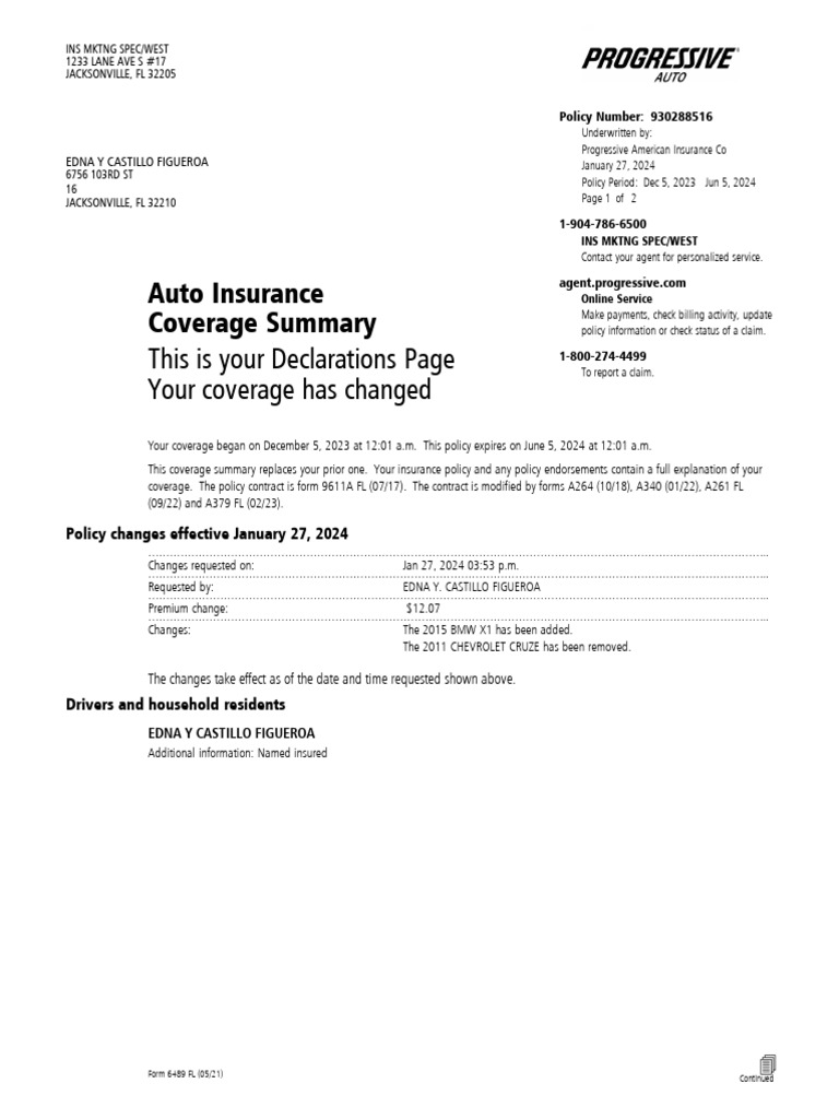 Proof of Insurance | PDF | Liability Insurance | Insurance