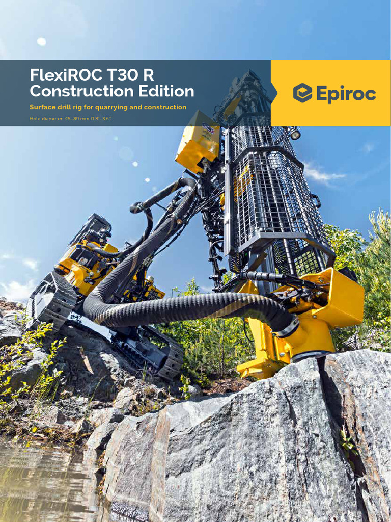 FlexiROC T30 R: Efficient Drill Rig | PDF | Engines | Horsepower