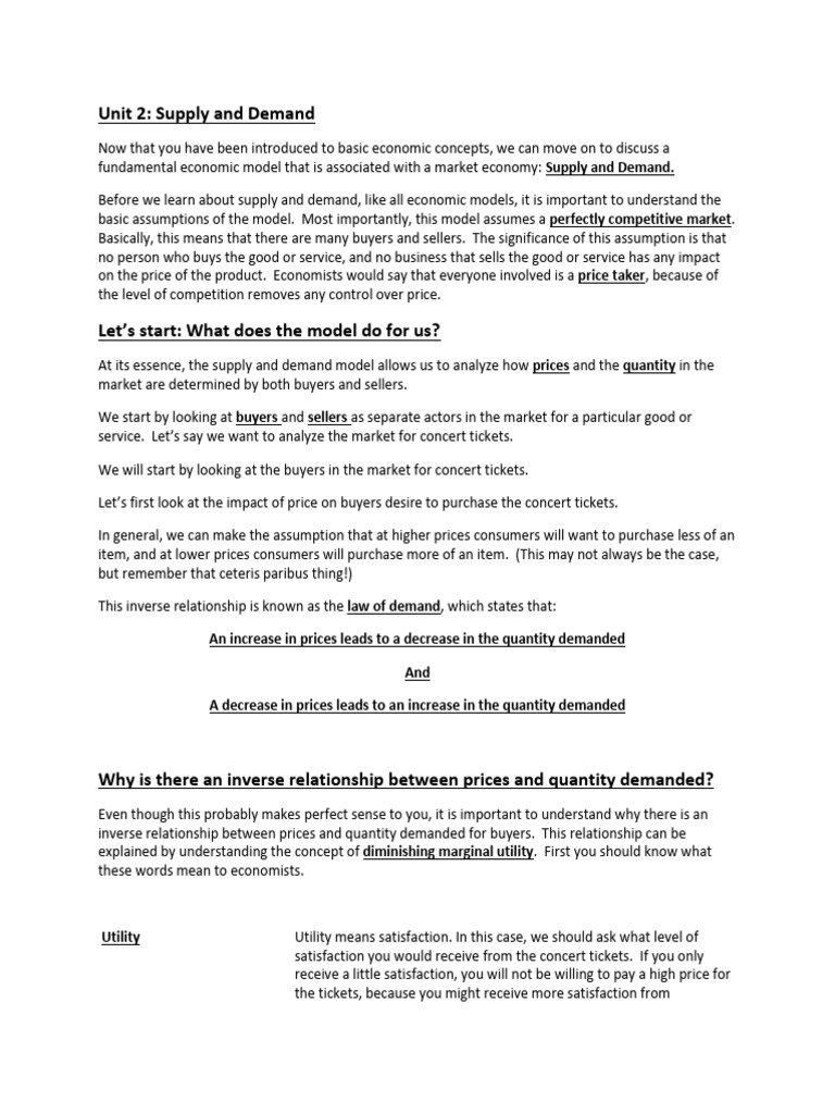 Unit 2 Supply and Demand | PDF | Demand | Elasticity (Economics)