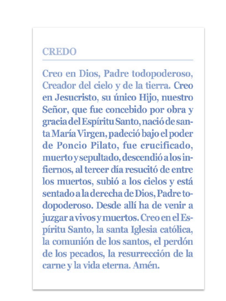 Credo | PDF
