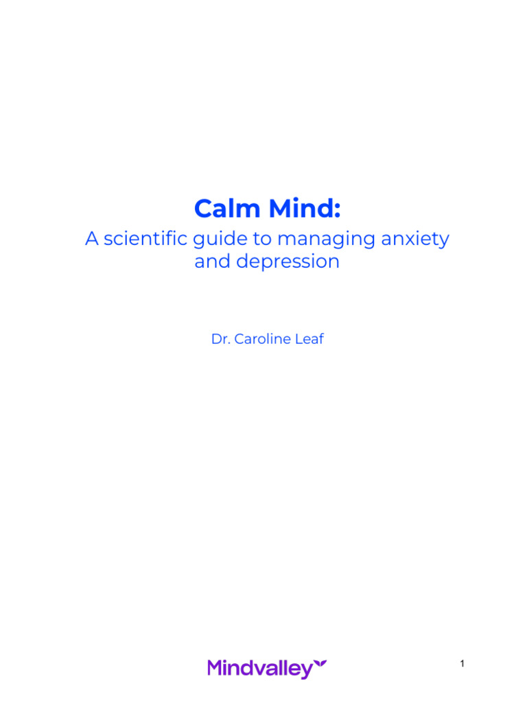 Calm Mind Quest Workbook | PDF | Thought | Mind