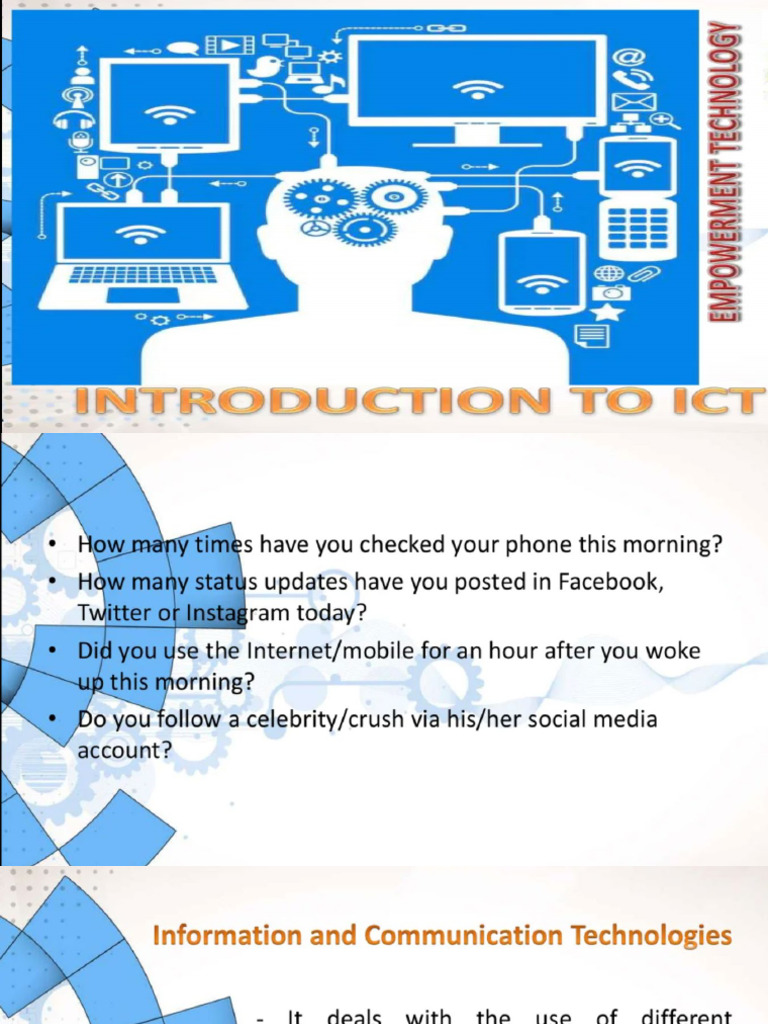 Intro To Information and Communication Technology | PDF