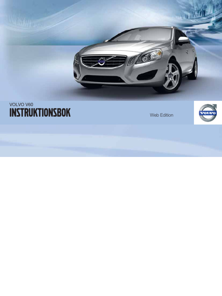 V60 Owners Manual MY12 SE Tp13336 | PDF