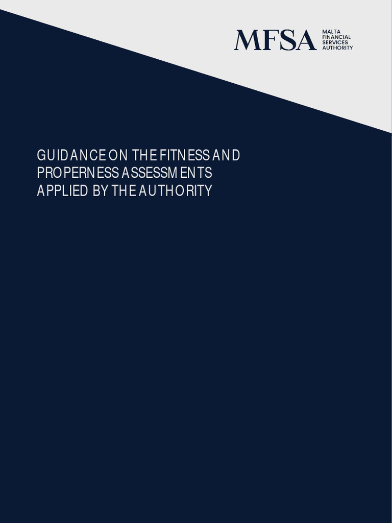 Fitness Properness Guidance | PDF | Conflict Of Interest | Due Diligence
