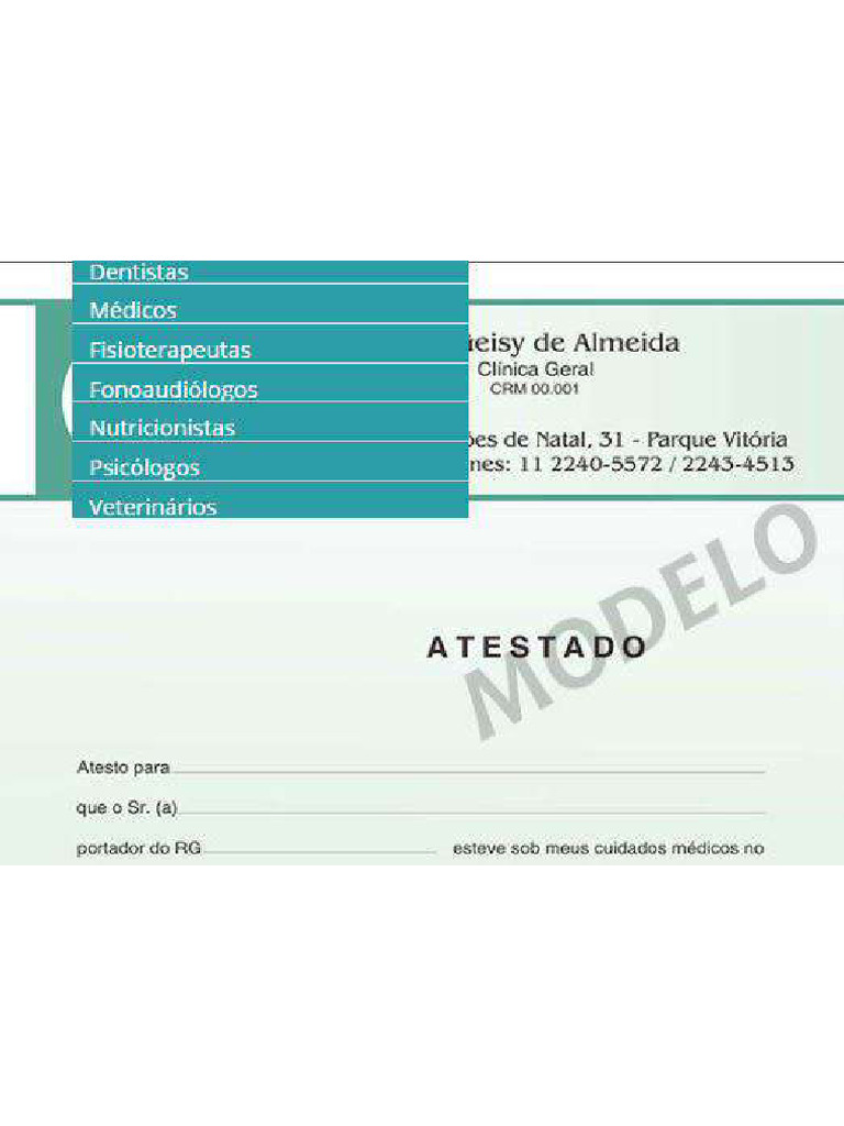 Atestado 3 | PDF