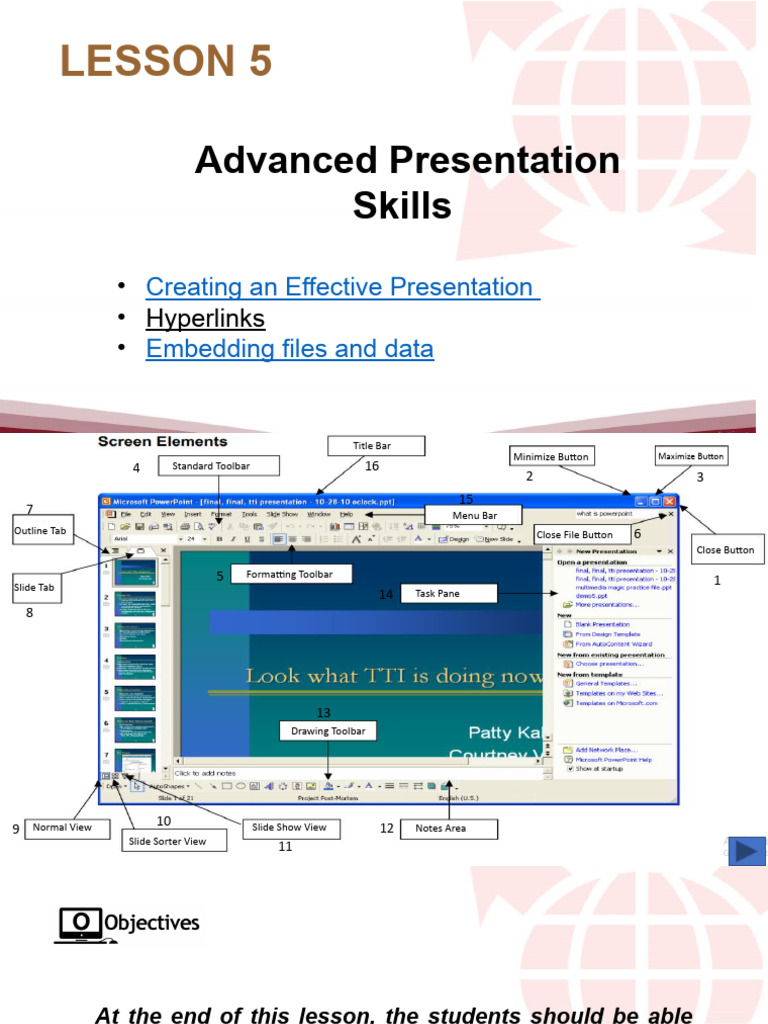 Advance Presentation Skill - Final | PDF | Hyperlink | Microsoft Power ...