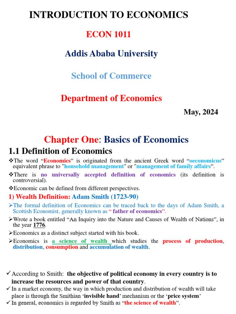 Introduction to Economics Concepts | PDF | Economics | Microeconomics
