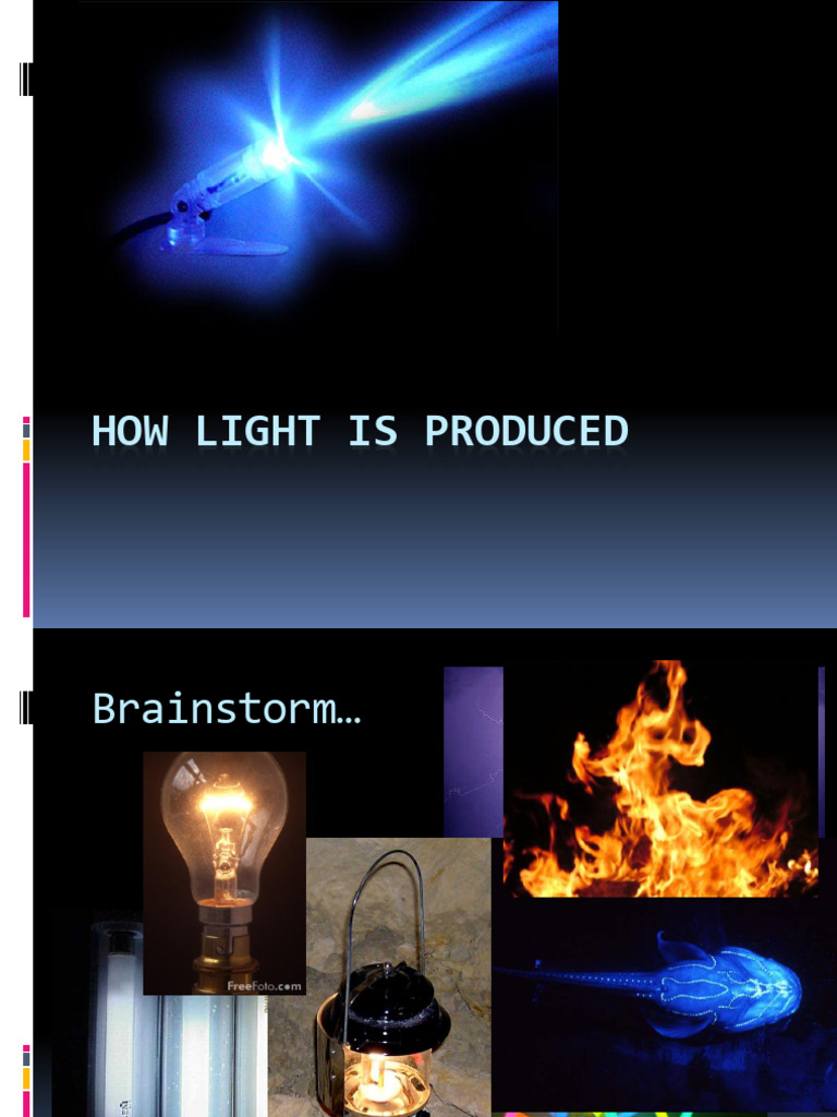 Types of Light Production Explained | PDF | Science & Mathematics