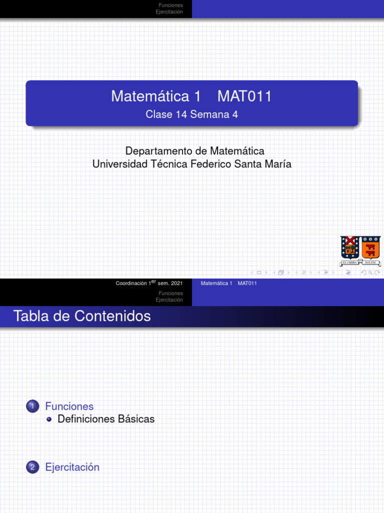 Clase 14-Semana 4 | PDF | Función (Matemáticas) | Funciones y mapeos