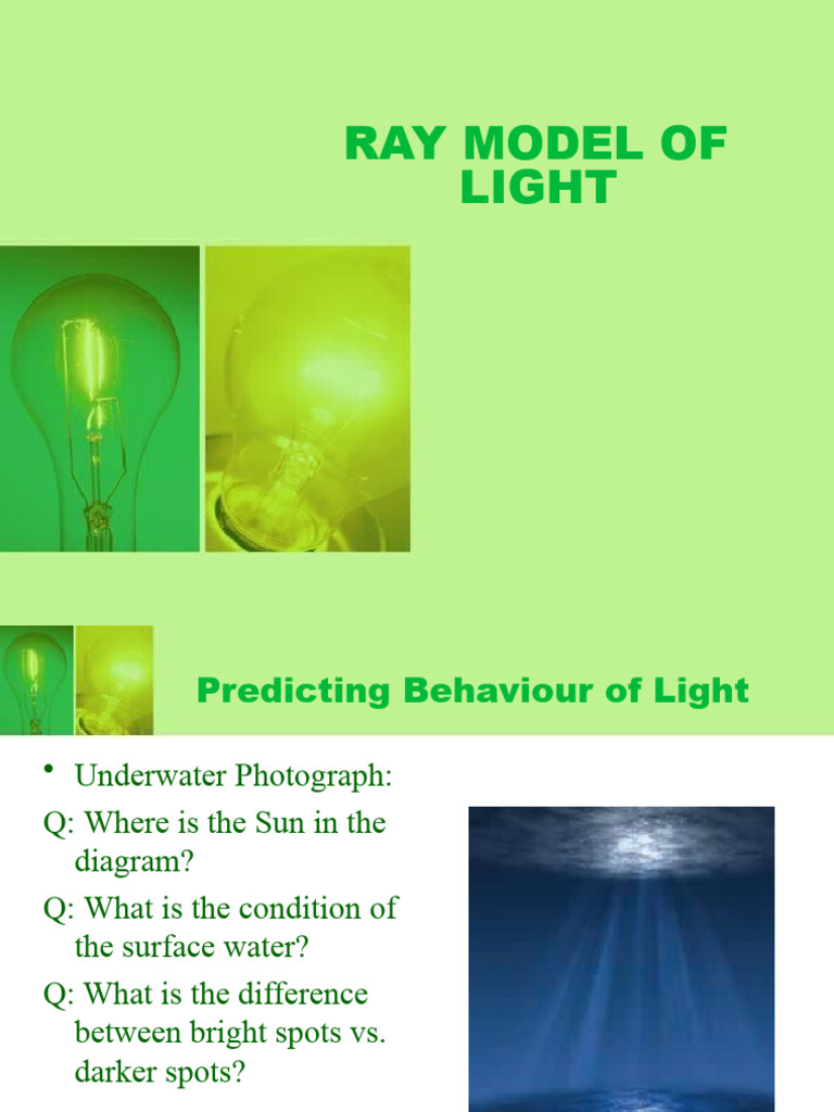 Understanding the Ray Model of Light | PDF | Shadow | Light