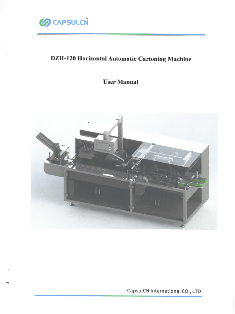 07 - DZH-120 Horizontal Automatic Cartoning Machine | PDF