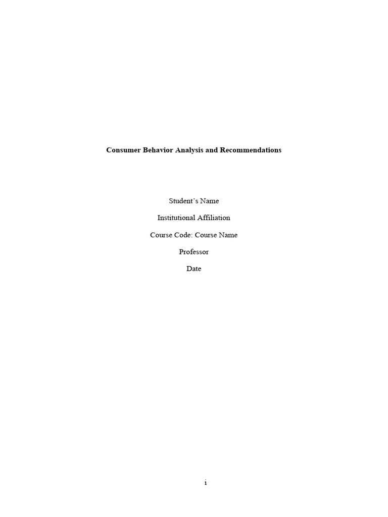 Consumer Behaviour Analysis and Recommendations Revised | PDF | Digital Marketing | Social Media