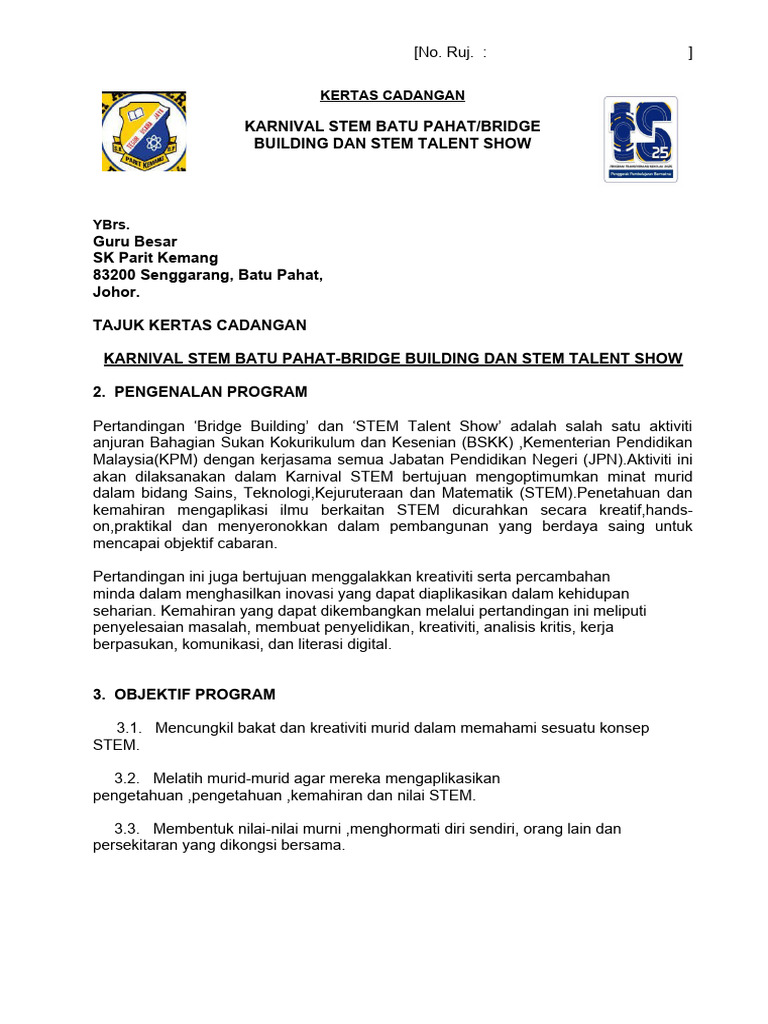 Kertas Kerja Stem 1 | PDF