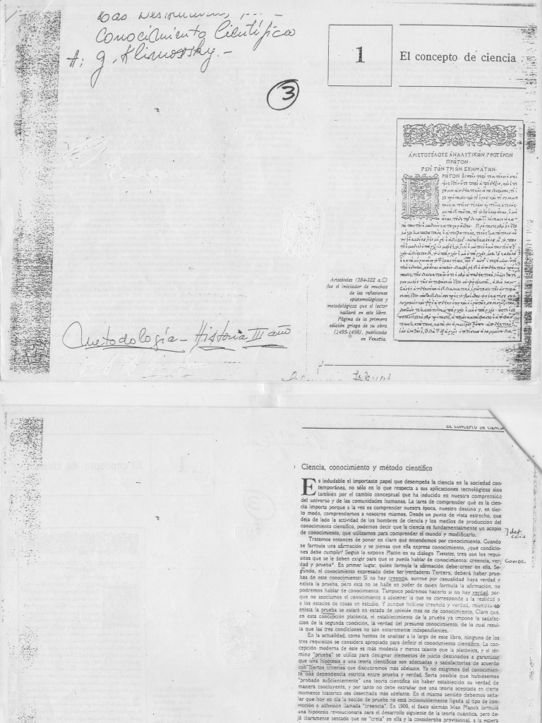 Klimovsky - El Concepto de Ciencia | PDF