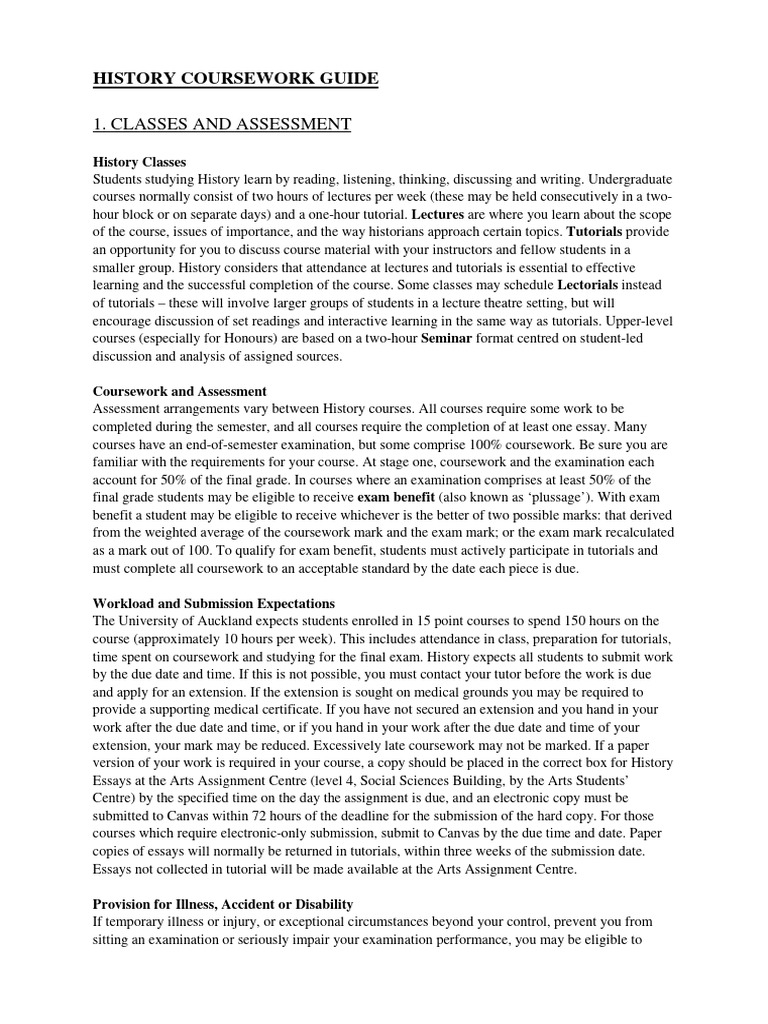 HIstory Coursework Guide 2020 | PDF | Essays | Primary Sources
