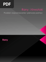 Rany, Krwawienia I Krwotoki | PDF