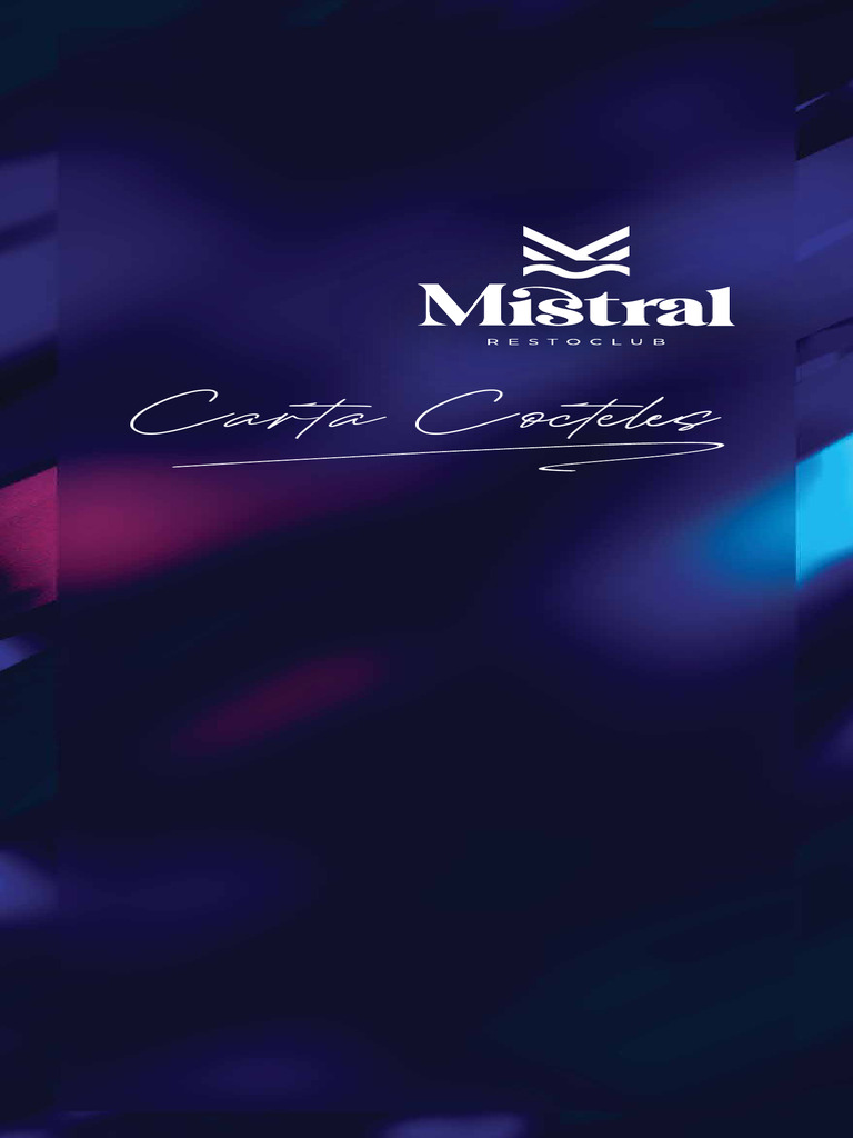 Carta Cocteles Mistral | PDF | Bebida | Bebidas alcohólicas