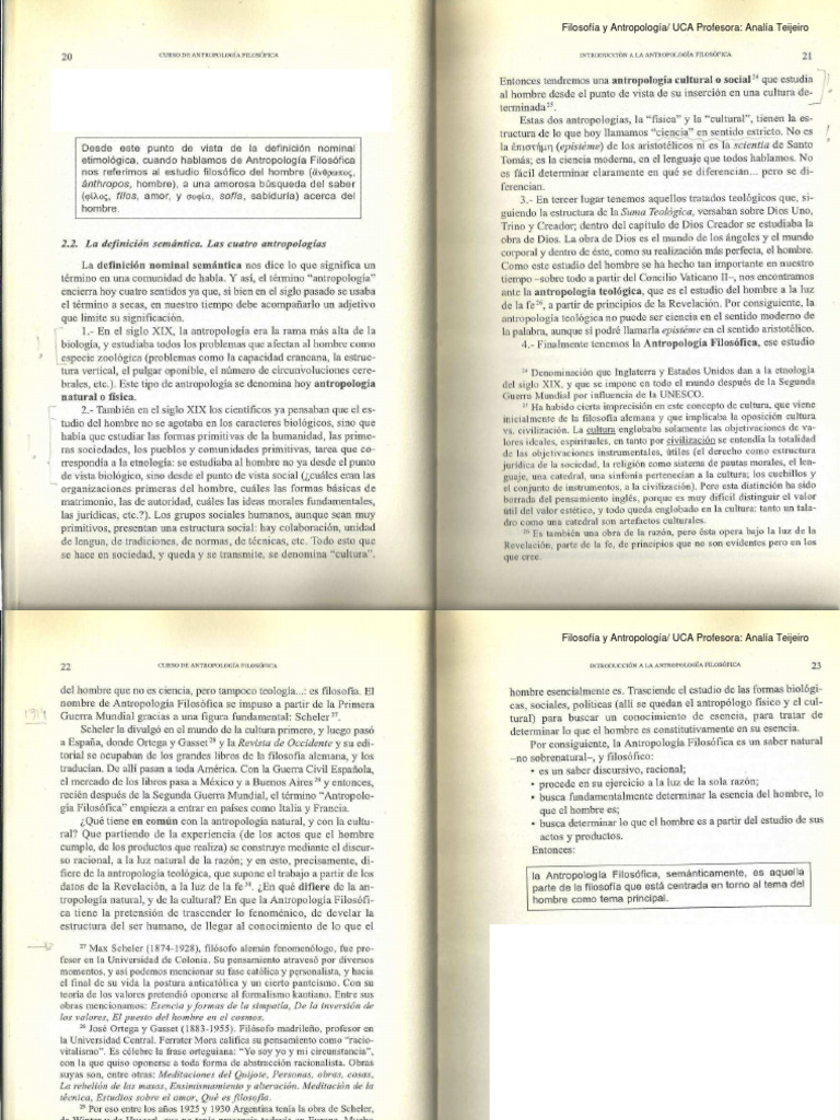 Punto A Definición Antrop Filos | PDF | Antropología | Antropología Filosófica