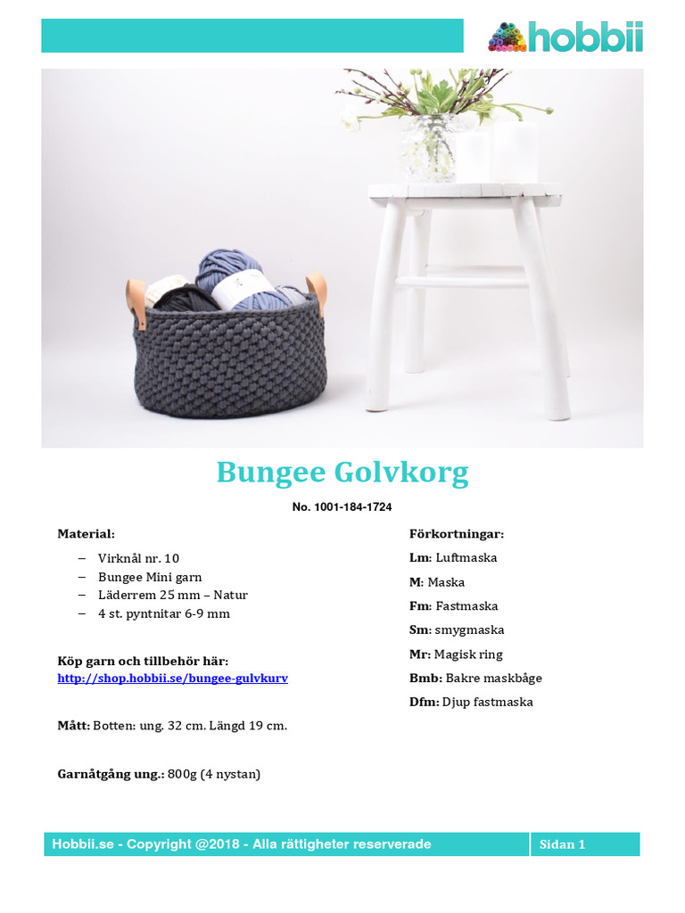 Bungee Golvkorg | PDF