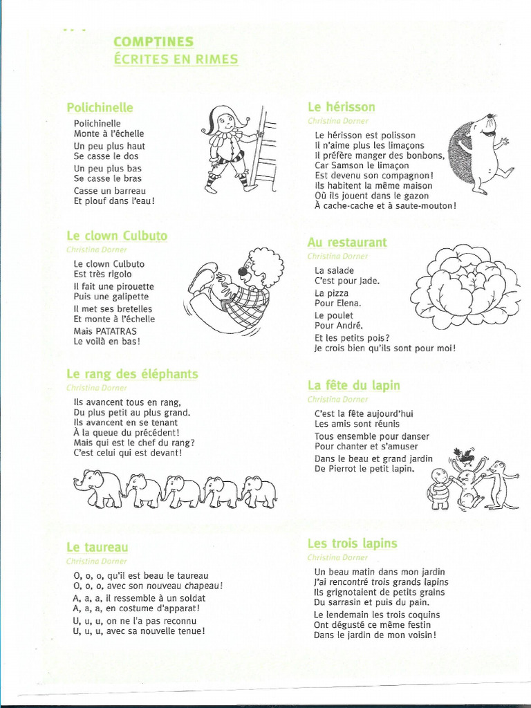 Comptines Et Rimes | PDF