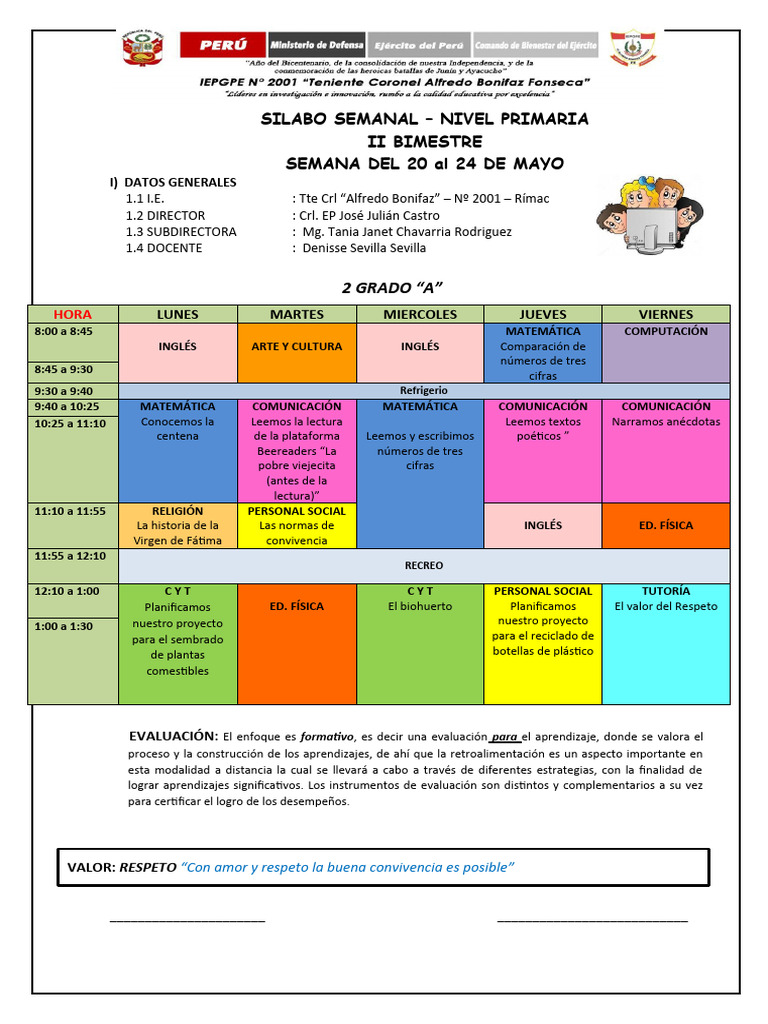 Planificador Semanal 2024 | PDF | Enseñando | Modificación de ...