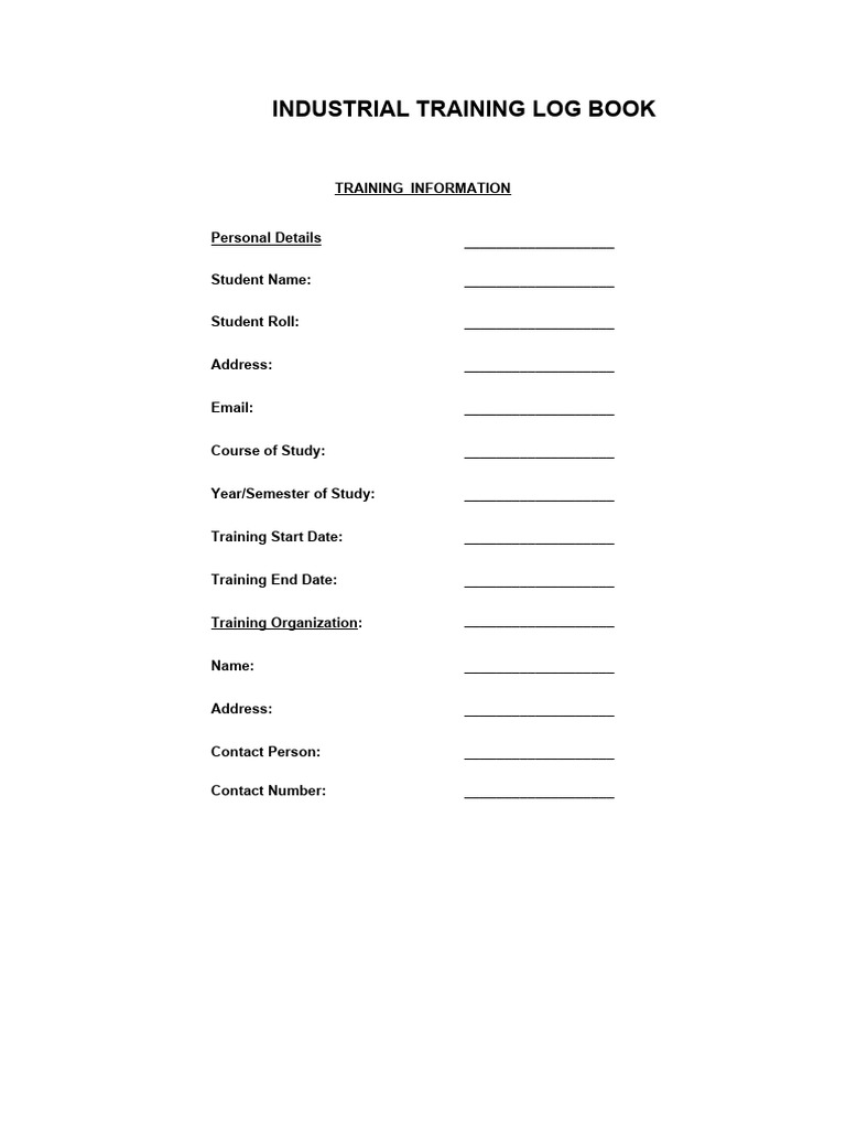 Industrial Training Log Book | PDF | Computing | Computer Programming Industrial Training Log Book | PDF | Computing | Computer Programming