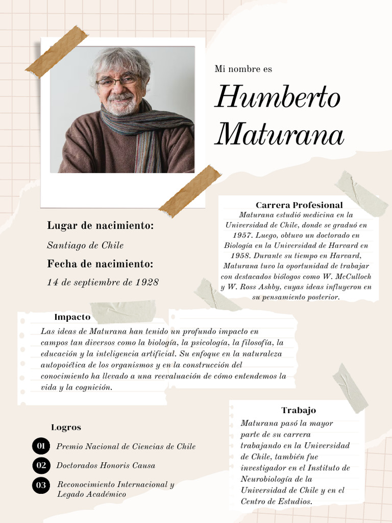 Biografia, Humberto Maturana | PDF | Ciencia y matemáticas