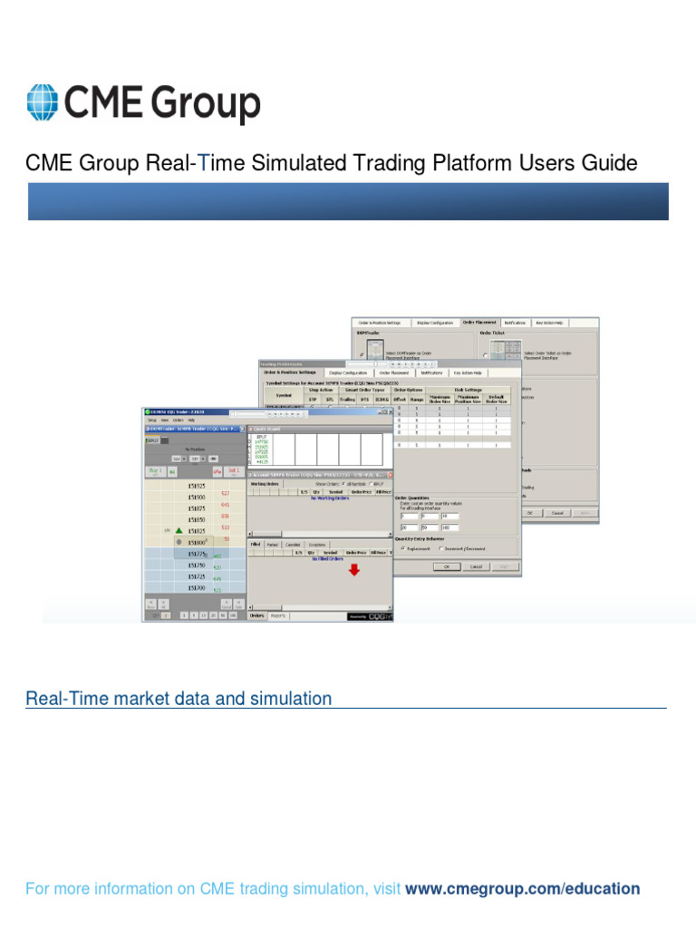 CME Group Futures Trading Simulator Guide | PDF | Futures Contract | Login